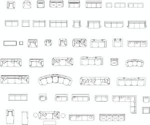 Sofa CAD Blocks – 49 Free DWG Models for Living Room Furniture